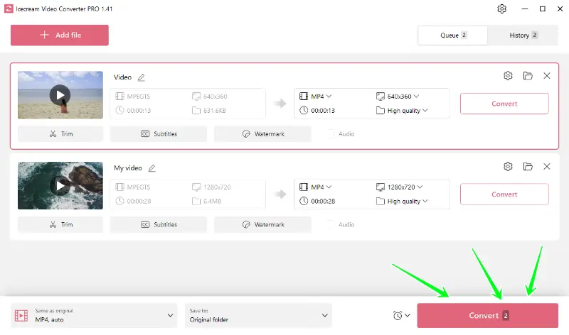 How to Convert MTS to MP4 for Free on Windows PC - Icecream Apps